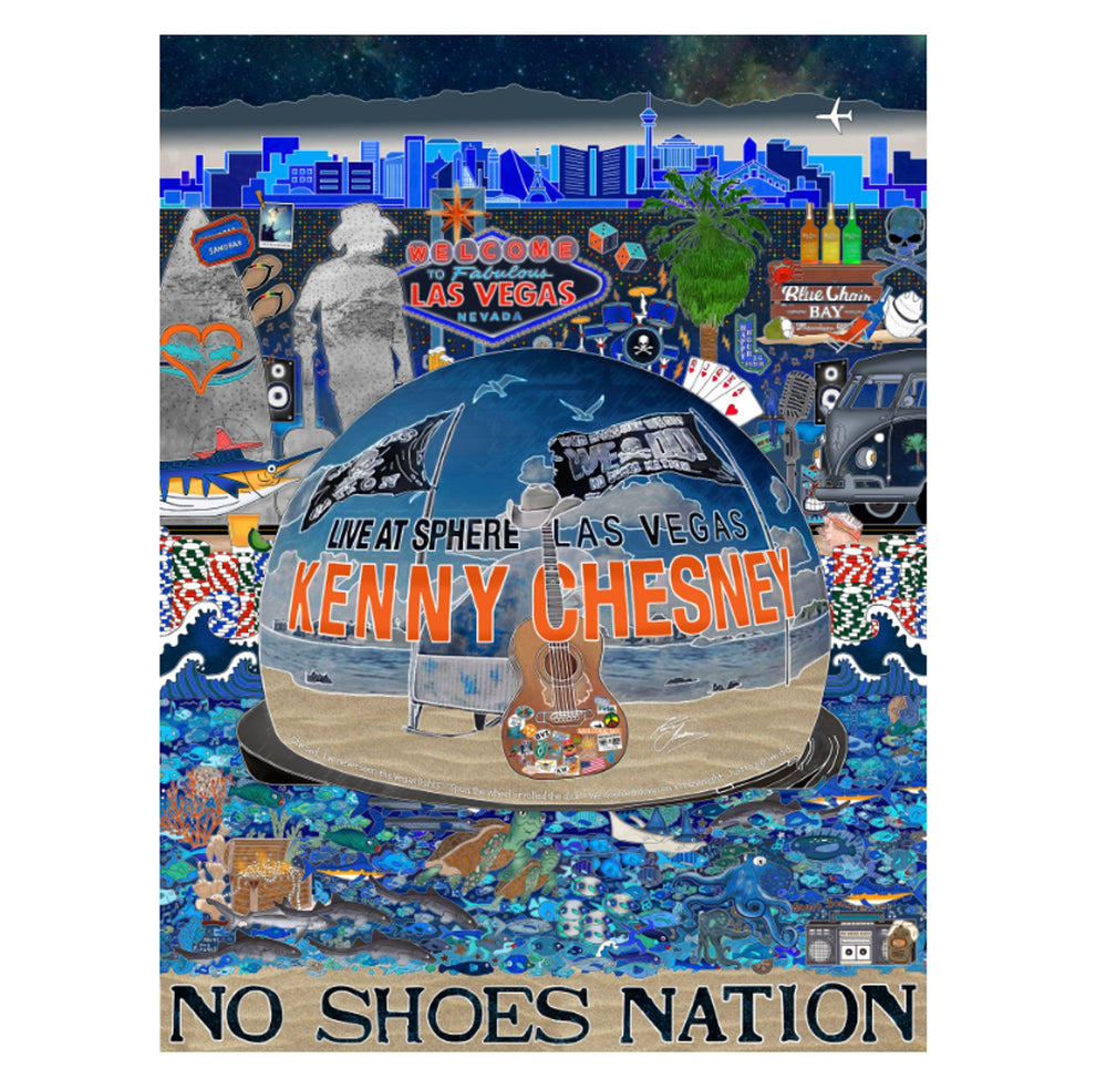 Sphere 2025 24" x 36" Poster - Strip Skyline – Kenny Chesney Store